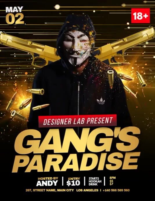 Gang's Paradise Template | PosterMyWall
