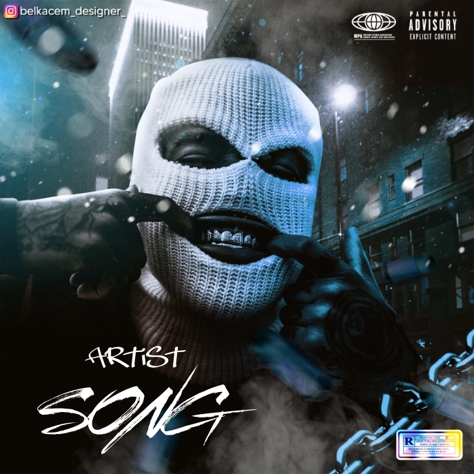 gang cover art by belkacem designer Template | PosterMyWall