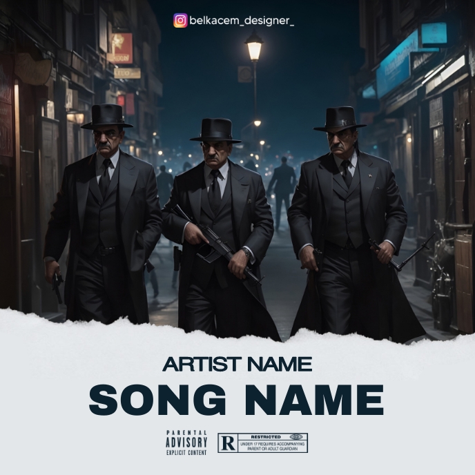 gang cover art by belkacem designer Template | PosterMyWall