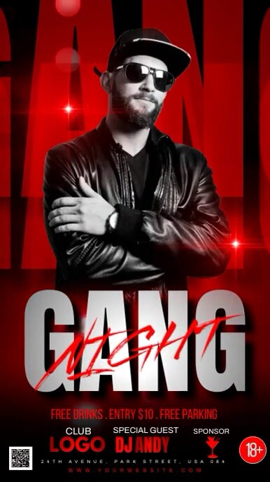 Copy of Gang Night | PosterMyWall