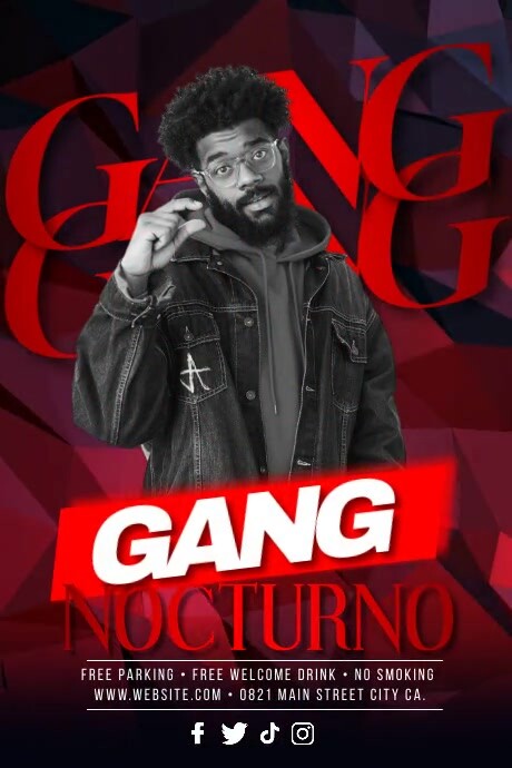 Gang Nocturno Template | PosterMyWall