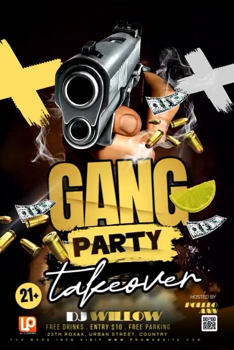 Gang Party Poster Template | PosterMyWall