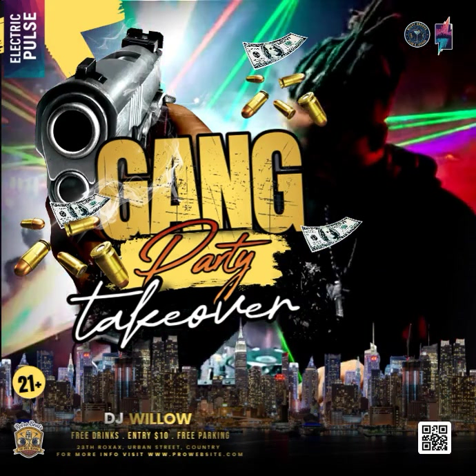 GANG PARTY TAKEOVER ADS Template | PosterMyWall