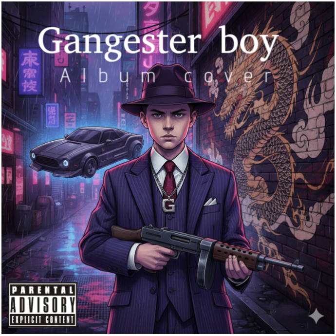 Plantilla de Gangester Boy Album Cover | PosterMyWall