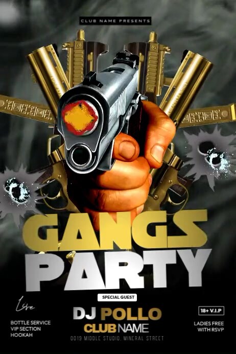 Plantilla de Gangsta Party Video | PosterMyWall