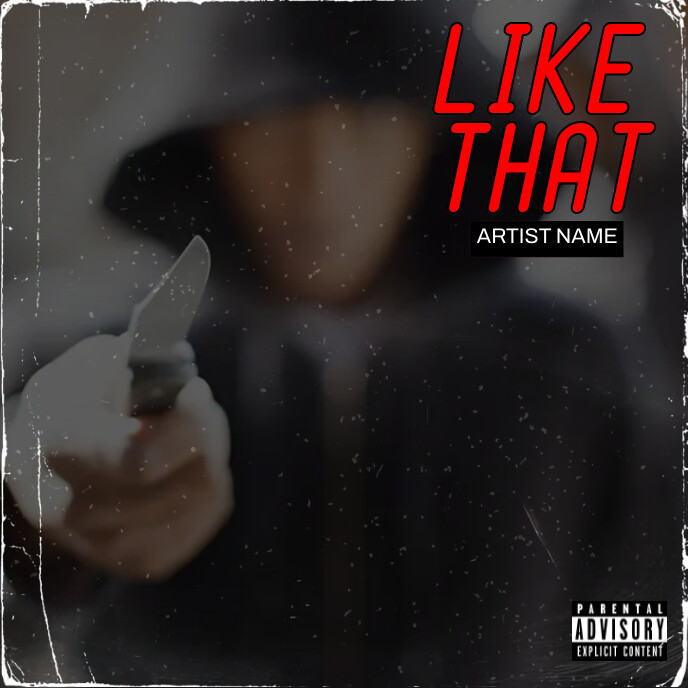 Gangster Album cover template เทมเพลต | PosterMyWall