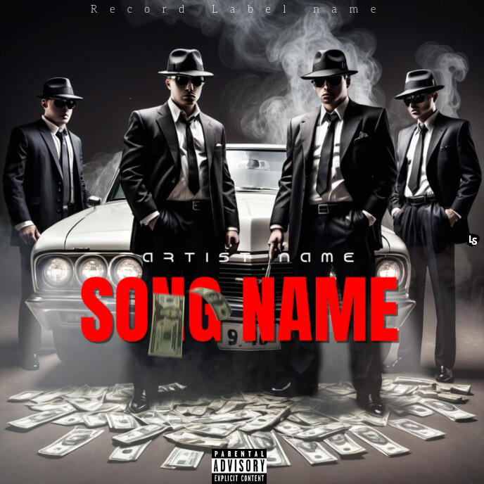 Gangster Music Album Cover Template | PosterMyWall