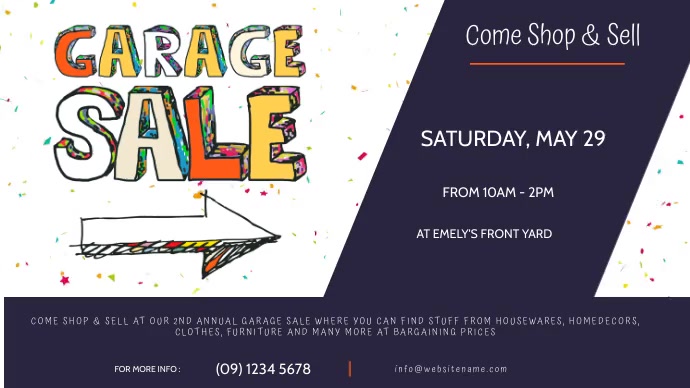 Garage Sale Template | PosterMyWall