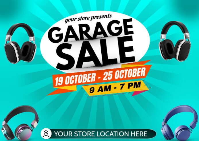 GARAGE SALE Template | PosterMyWall