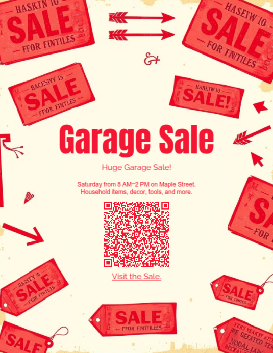 Garage Sale Flyer – Weekend Neighborhood Deals Template | PosterMyWall