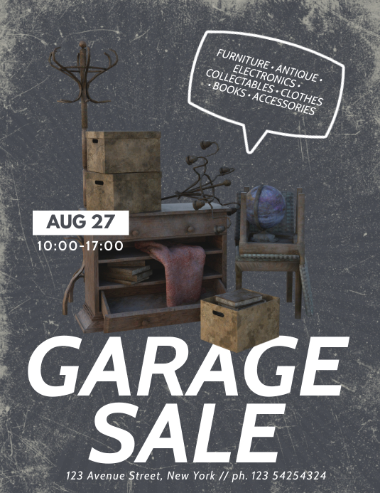 Garage sale Flyer Template | PosterMyWall