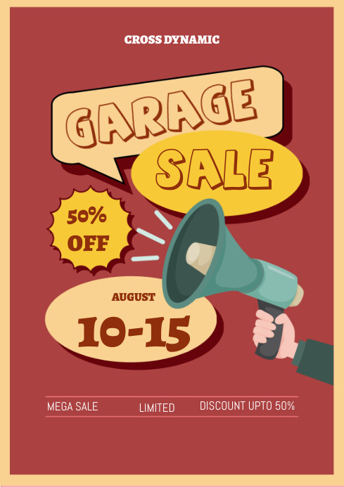Garage sales day Template | PosterMyWall