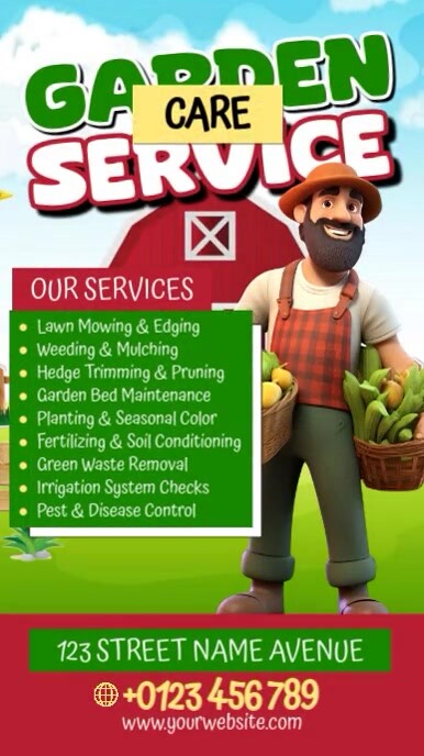 Plantilla de Garden Care Services | PosterMyWall