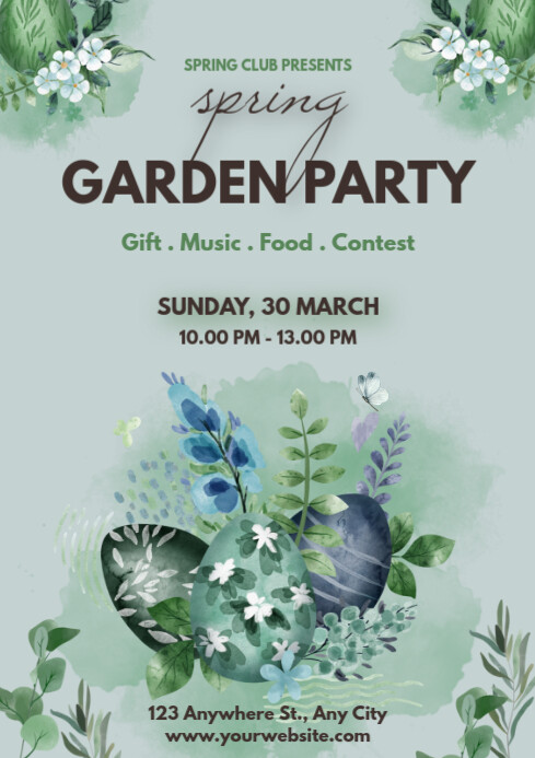 Garden Party Template | PosterMyWall
