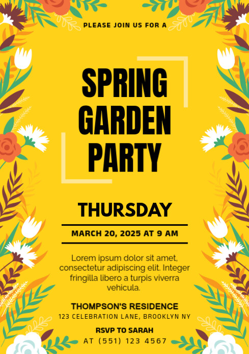 garden party Template | PosterMyWall