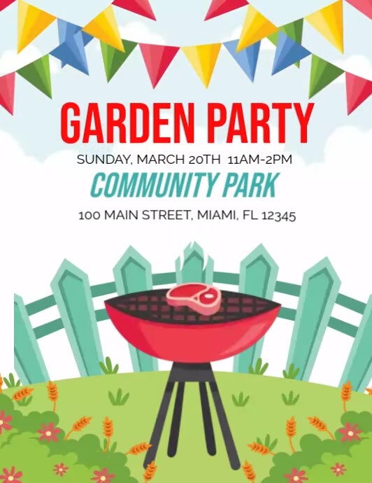 Garden Party Template | PosterMyWall