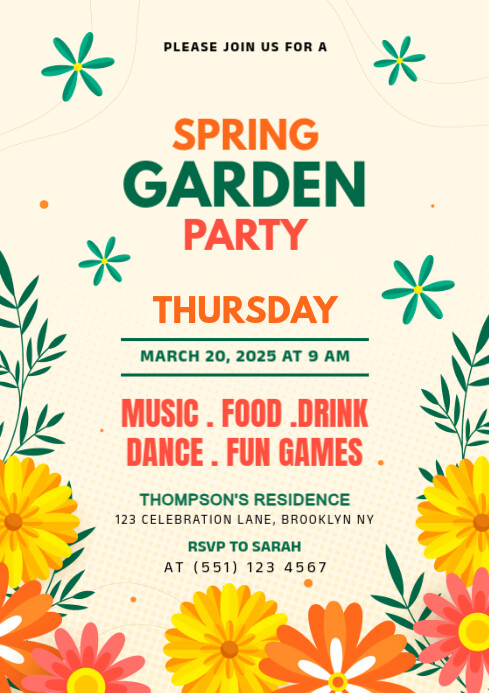 garden party Template | PosterMyWall