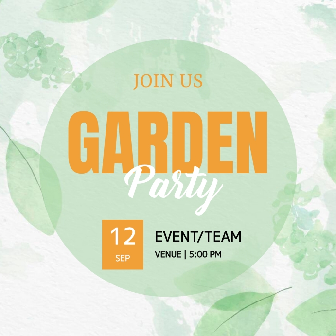 garden party Template | PosterMyWall