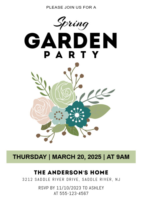 Garden Party Template | PosterMyWall