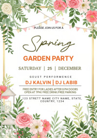 garden party flyer Template | PosterMyWall