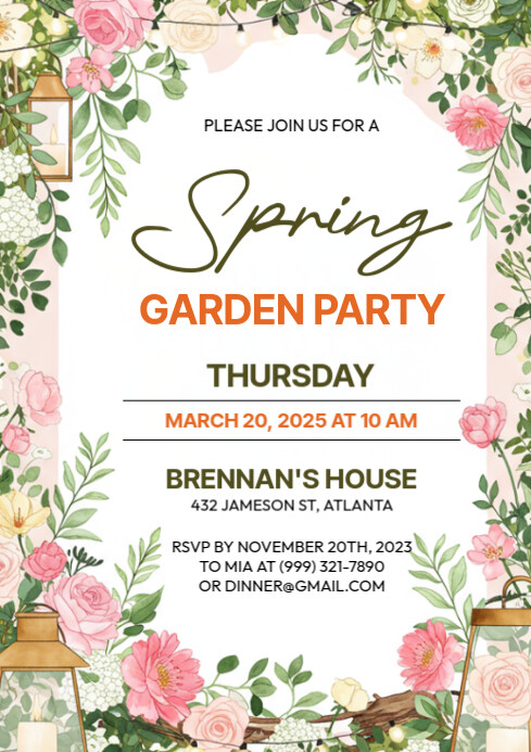 garden party flyer Template | PosterMyWall