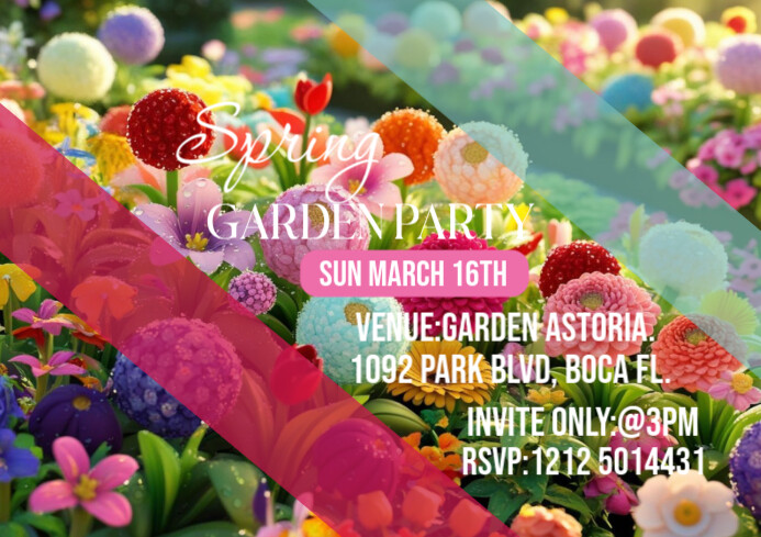 Garden Party Flyer Template | PosterMyWall
