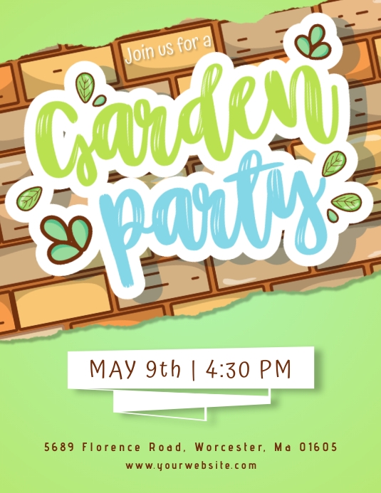 Copy of Garden Party Flyer Template | PosterMyWall