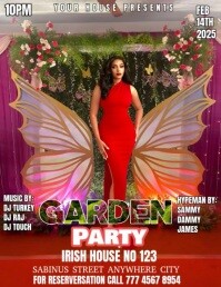 Garden Party Invitation Poster Template | PosterMyWall