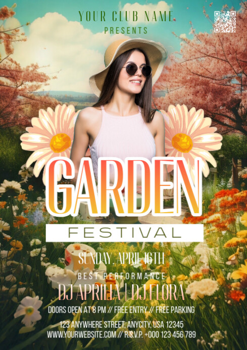 Garden Spring Festival Party Event Poster Template | PosterMyWall