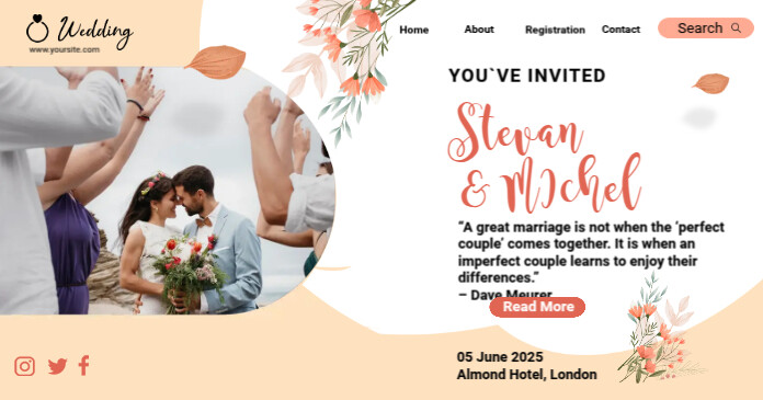 Garden Wedding Ads Template | PosterMyWall