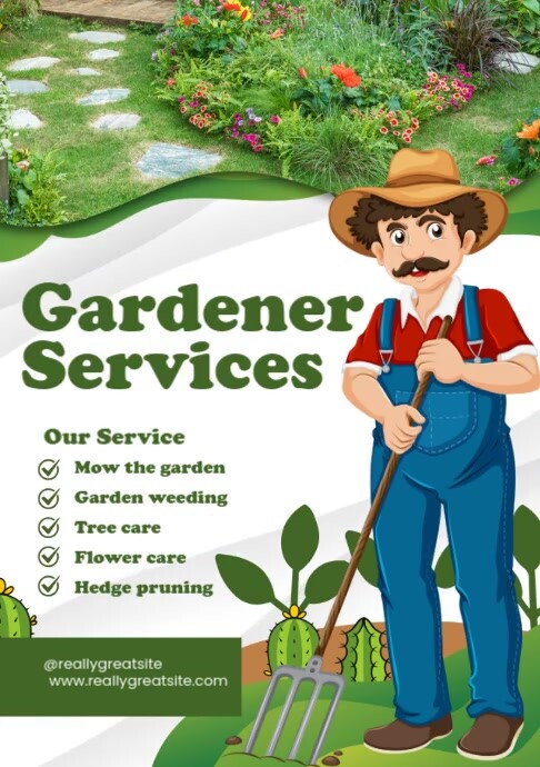 Gardener Services Flyer Ads Template | PosterMyWall