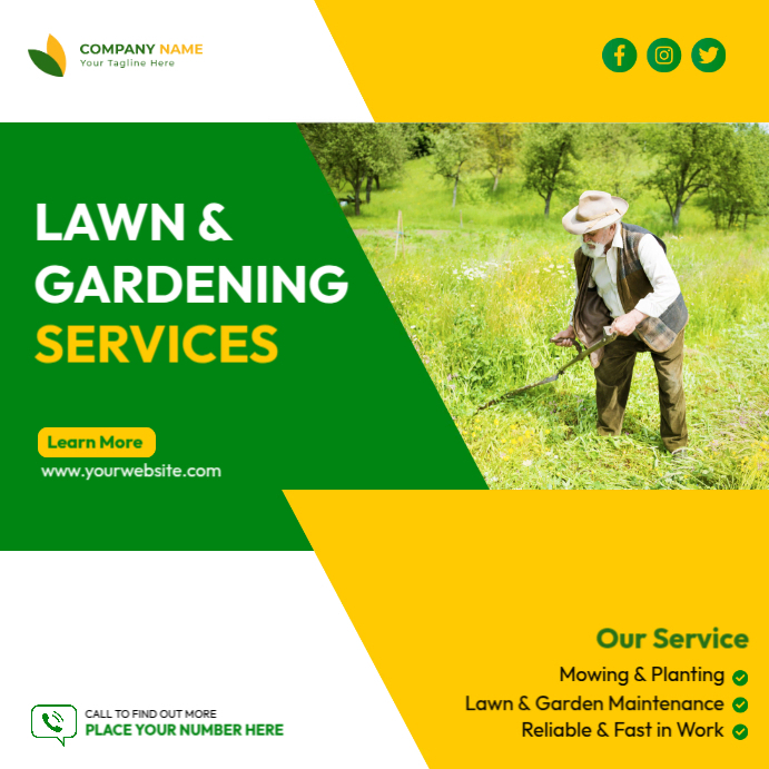 Gardening Ads Template | PosterMyWall