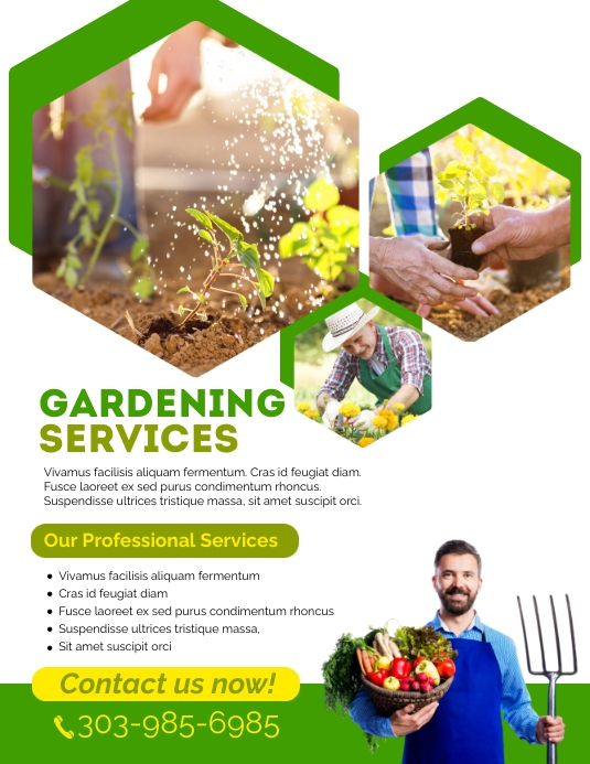 Gardening Services Flyer Template | PosterMyWall