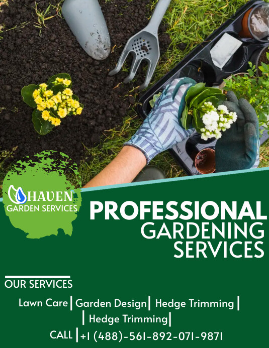 gardening services flyers Template | PosterMyWall