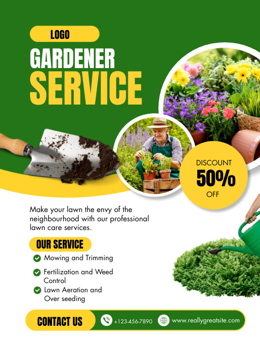 gardening services flyers Template | PosterMyWall