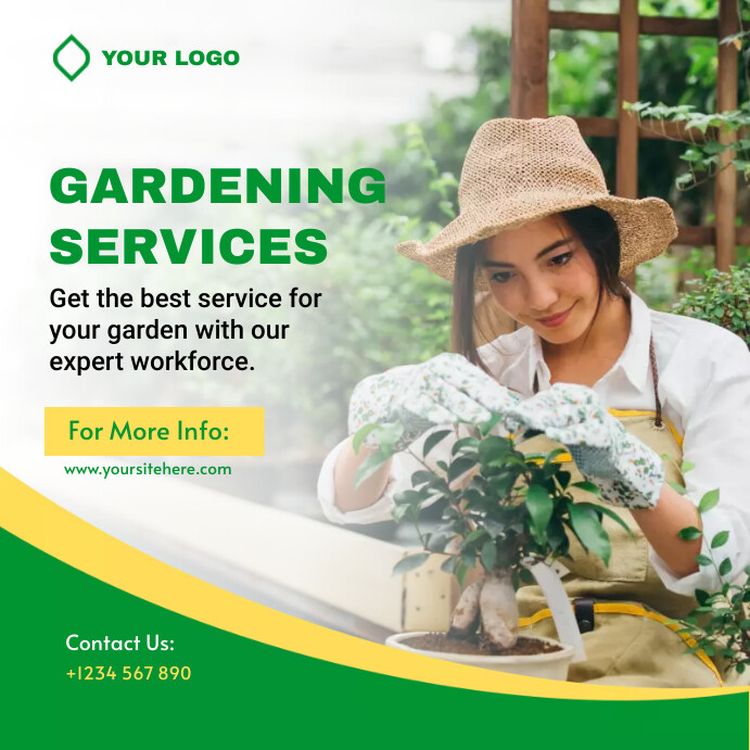 Gardening Services Poster Template | PosterMyWall