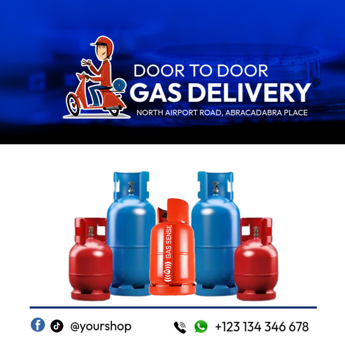 Gas Delivery Services Template | PosterMyWall