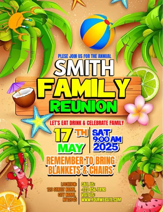 Gather & Celebrate: 2025 Family Reunion Template | PosterMyWall