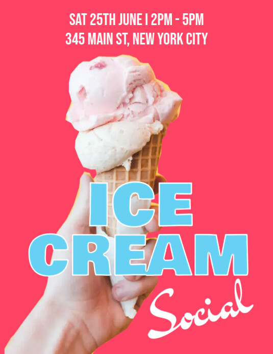 Plantilla de El Social Gb_icecream | PosterMyWall