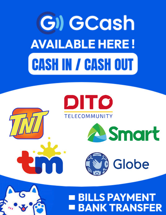 Plantilla de GCash Load & Bills | PosterMyWall