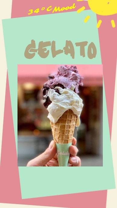 Copy of Gelato ad instagram story tamplate (1) | PosterMyWall