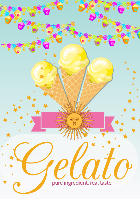 Gelato flyer template | PosterMyWall