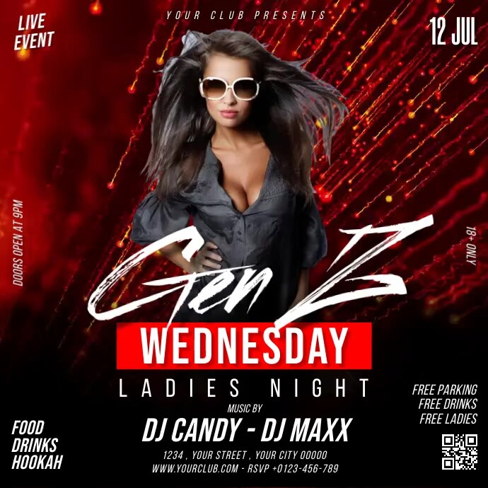 Gen Z Wednesday Template | PosterMyWall