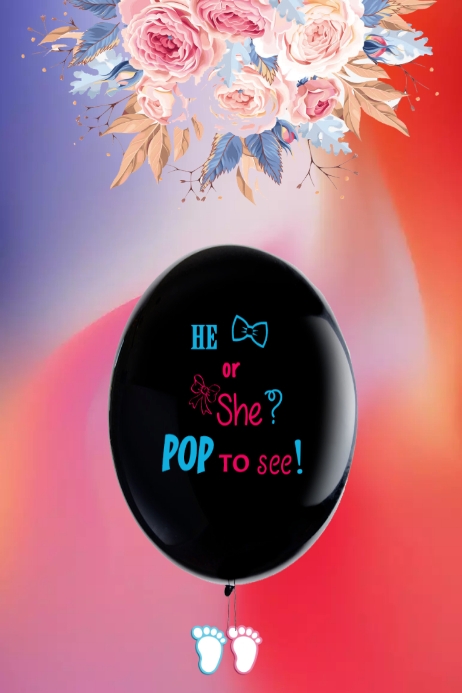 Gender reveal Template | PosterMyWall
