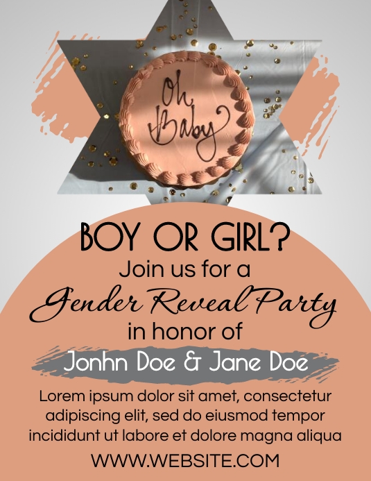 Gender Reveal Template | PosterMyWall
