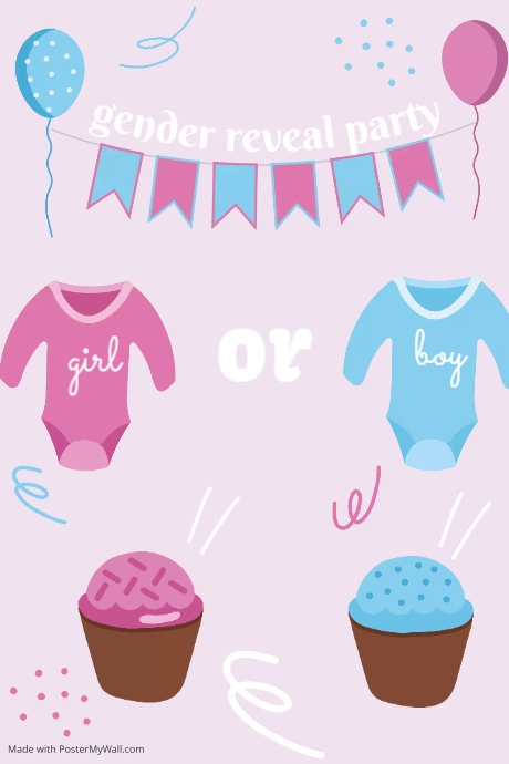 Gender Reveal Party Template | PosterMyWall