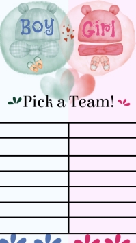 Gender Reveal Template | PosterMyWall