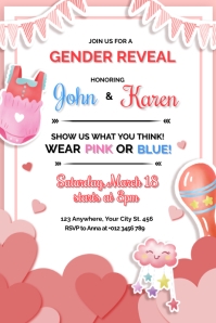 Gender Reveal Party Template | PosterMyWall