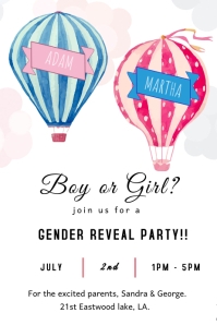 Gender reveal Template | PosterMyWall