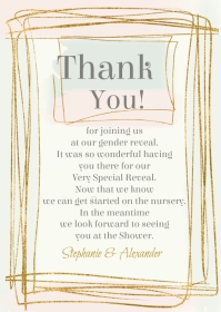 237,480+ gender reveal thank you card Customizable Design Templates ...